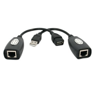 USB-RJXT USB Extension cable over Cat5e RJ45 Extender adapter до 45m