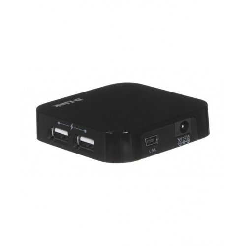 USB Hub D-Link DUB-H4, 4-port, с адаптер, USB2.0