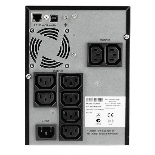 UPS Eaton MGE 5SC 1000i, 1000VA/700 W, 184V–276V, 8x IEC 320 C13, IEC ...