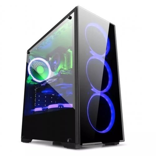Компютърна кутия VLine A62 Middle Tower Black RGB