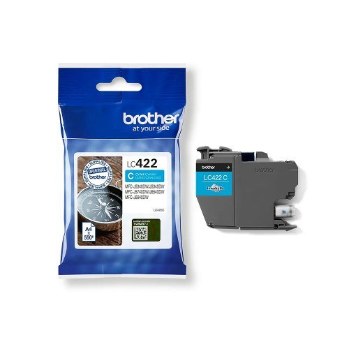 Brother Inkjet LC Cyan Cartridge (LC422C)