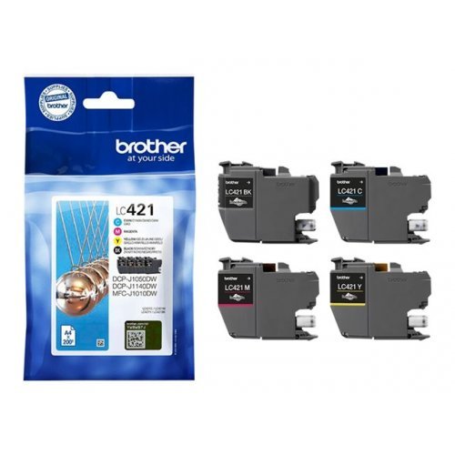 BROTHER 4-pack of Black Cyan Magenta and Yellow 200-page standard ...