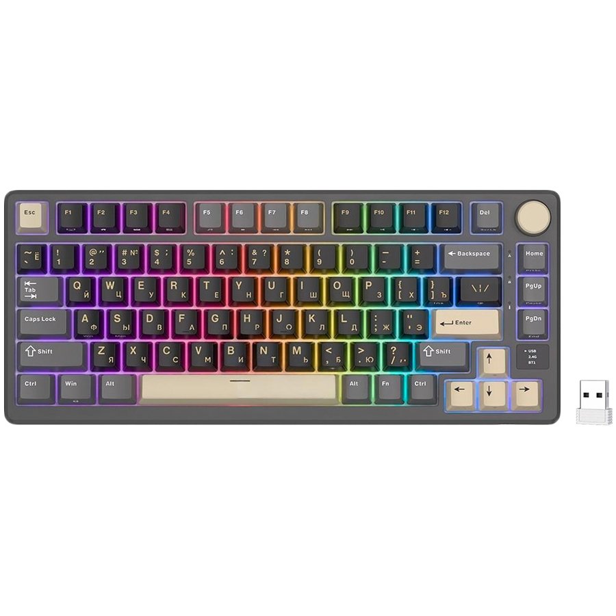 Клавиатура ROYAL KLUDGE RK-M75 Phantom Gaming Keyboard K Silver switch