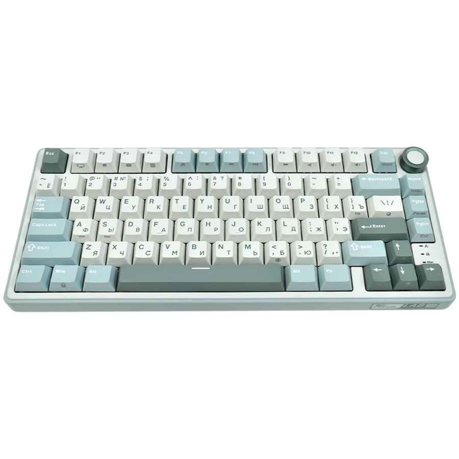 Клавиатура ROYAL KLUDGE R75 Sky Cyan Gaming Keyboard K silver switch