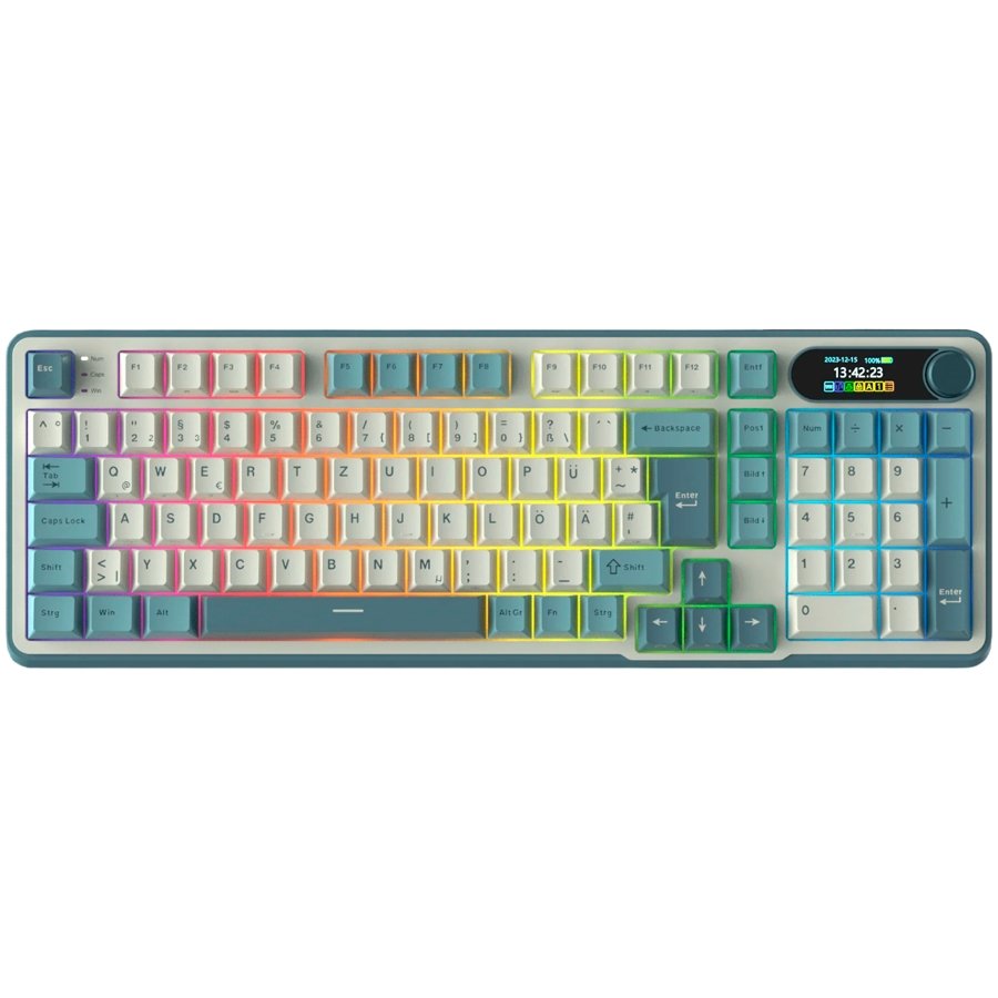 Клавиатура ROYAL KLUDGE RK-S98 Light Cloud Gaming Keyboard Chartreuse ...