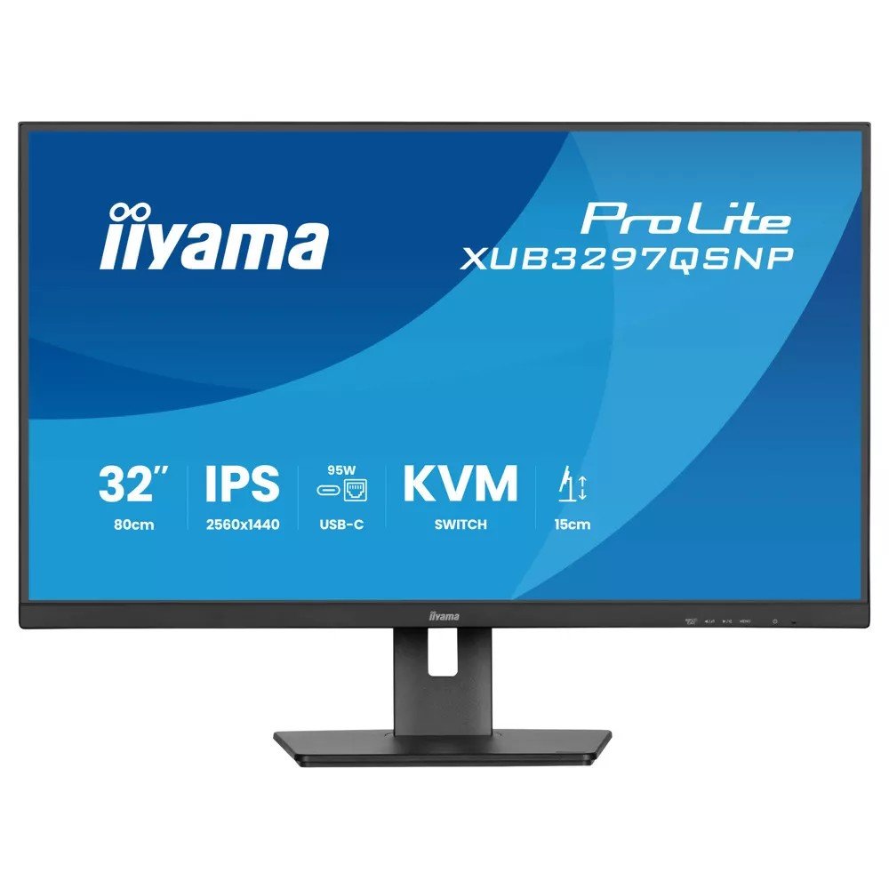 Монитор IIYAMA 32" XUB3297QSNP-B1, IPS, 2560x1440, 100Hz, 1ms, Adaptive ...