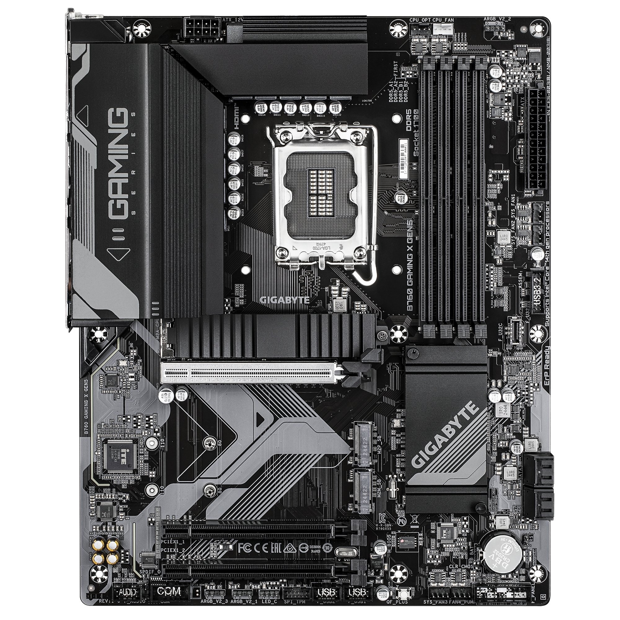 Дънна платка Gigabyte B760 GAMING X GEN5, LGA 1700, Intel B760, 4x DDR5, ATX 2.5GbE 3x M.2 RAID