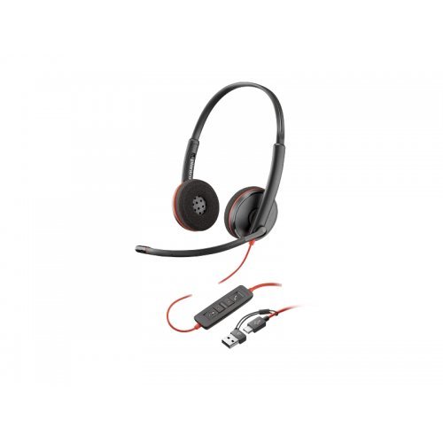 Слушалки POLY Blackwire 3220 8x228a6 USB-C/USB-A Adapter