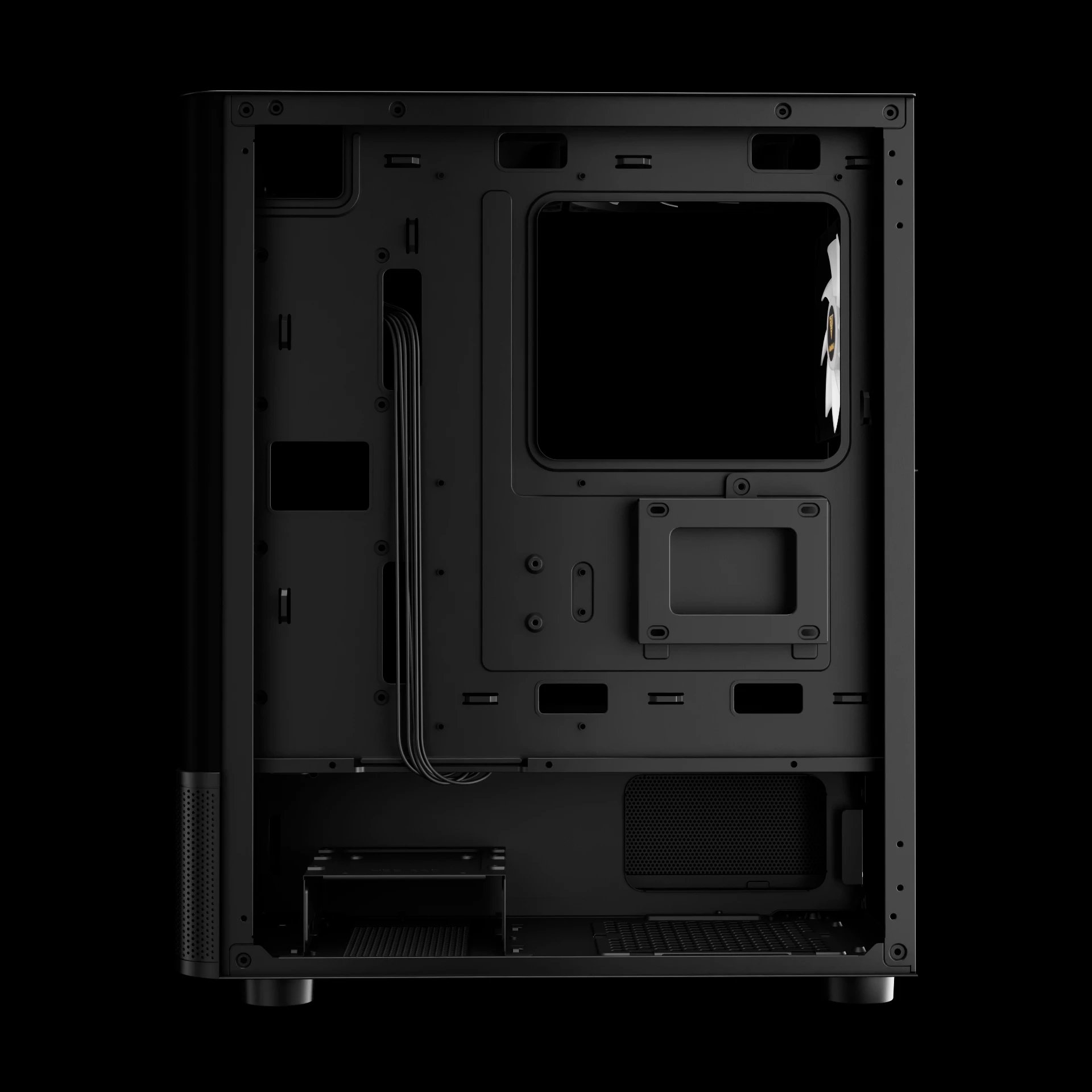 Компютърна кутия Gamdias ATLAS E2 Middle Tower Curved Glass Digital Display