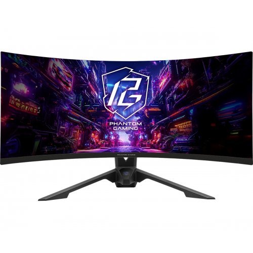 Монитор ASROCK 34" PG34QRT2B, VA, 3440x1440, 180Hz, 1ms, Curved, VESA ...