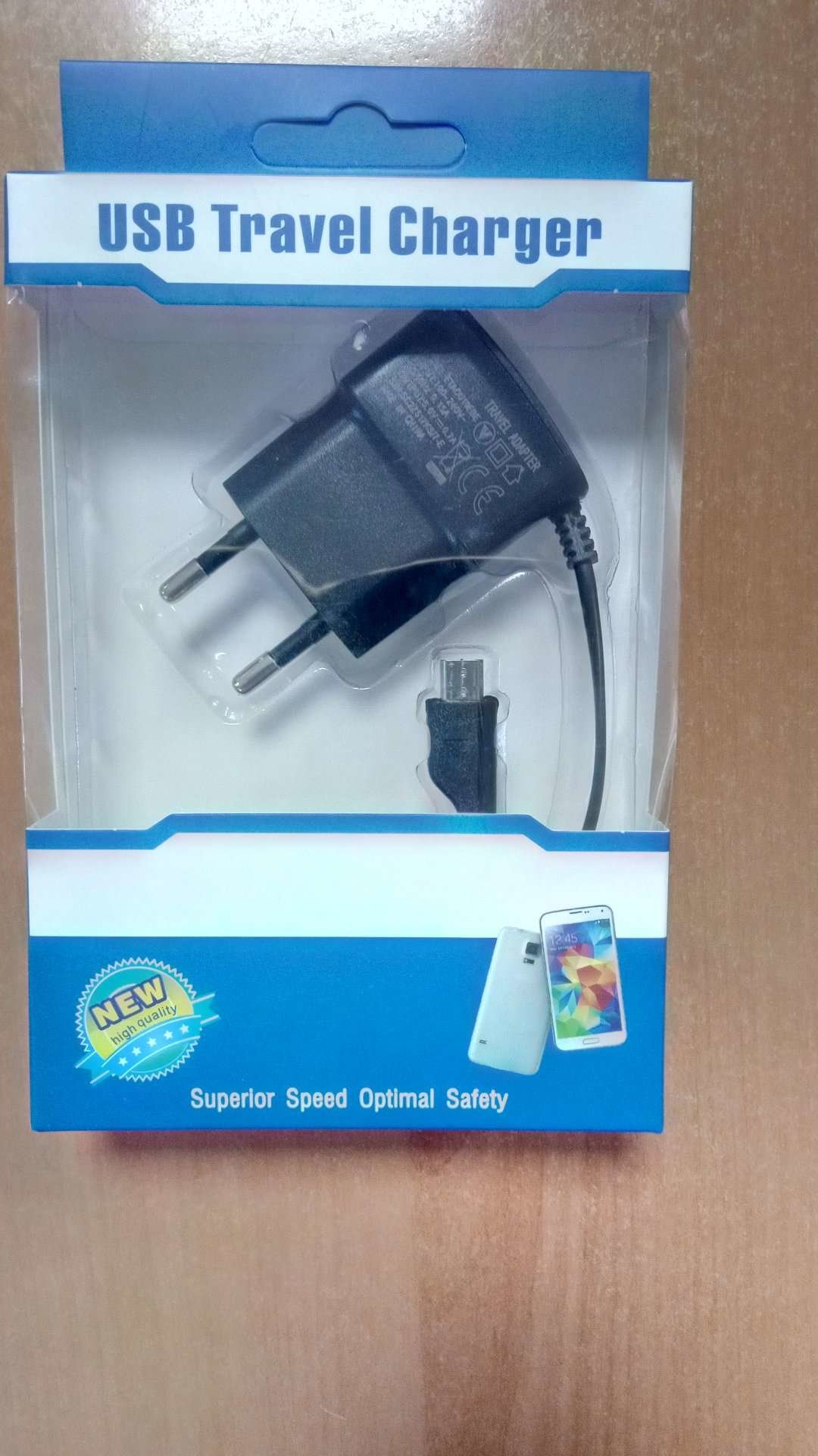 Адаптер 220V to USB micro, 5V, 0.7А, с кабел