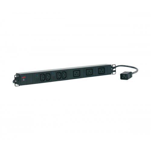 AEG PDU 16-1, 4x IEC320 C13 10A, 3x IEC320 C19 16A, Разклонител за монтаж в шкаф