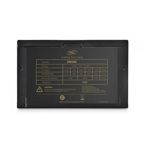 Захранващ блок DeepCool DN500, 500W, 80 Plus