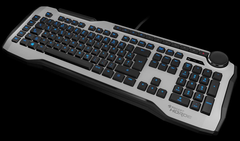 Клавиатура Roccat Horde, Membranical Gaming Keyboard, Grey, ARM Cortex ...