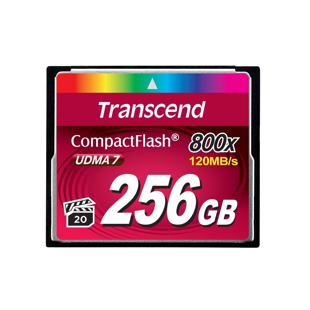 Compact Flash Card 256GB 800X Transcend, TS256GCF800