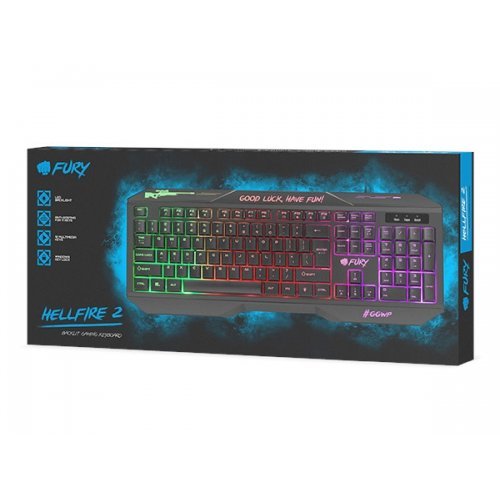 Клавиатура Fury Gaming Keyboard, Hellfire, 2 Backlight, US Layout