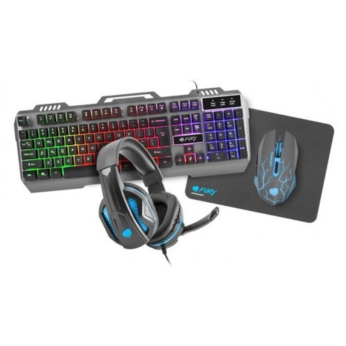Клавиатура Fury Gaming combo set 4in1, Thunderjet keyboard + Mouse ...