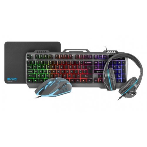 Клавиатура Fury Gaming combo set 4in1, Thunderjet keyboard + Mouse ...