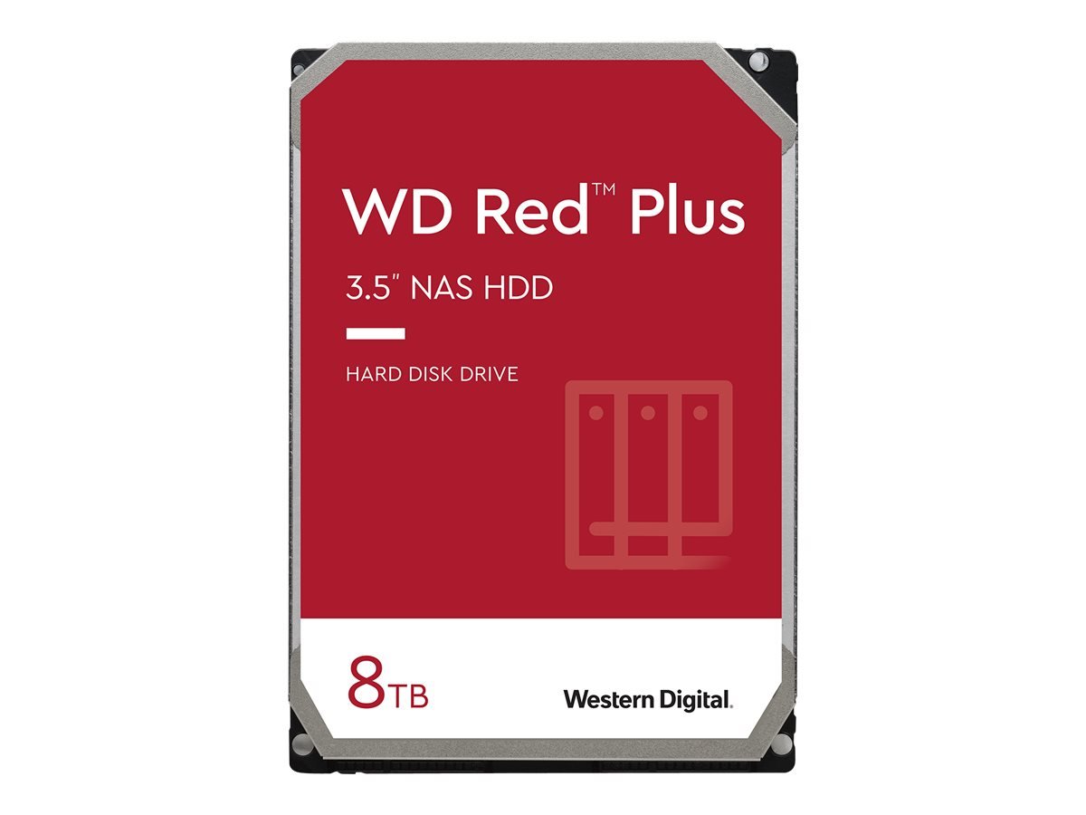 Твърд диск WD Red Plus 8TB SATA 6Gb/s 3.5inch 256MB cache 7200Rpm ...