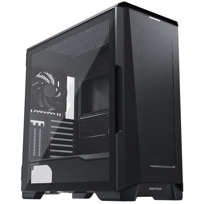 Phanteks P500A TG Mid-tower, Черен
