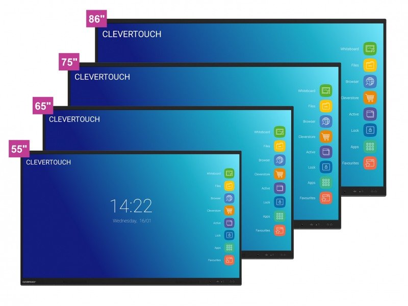 Clevertouch Impact Plus 2 75” - Интерактивен мулти-тъч LED дисплей