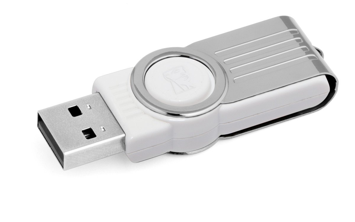 128GB Kingston Data Traveler 101 G2, White, DT101G2/128GB