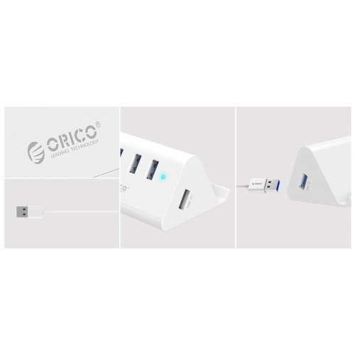 USB Hub Orico SHC-U3-V2-BK-BP, 4-port, Black, USB3.0