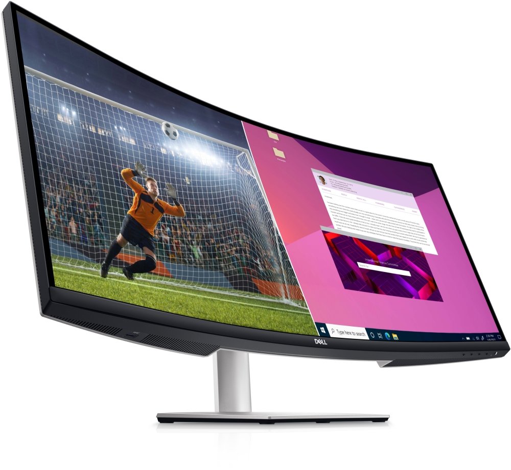 Монитор Dell 34" S3423DWC, Curved Anti-Glare, 21:9, IPS, 4ms GtG, AMD ...