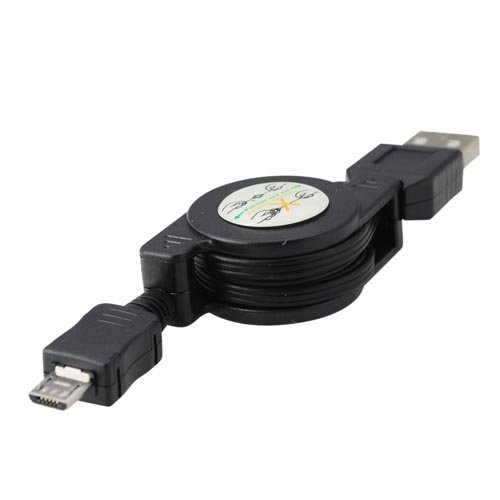 USB A to USB micro, Retractable