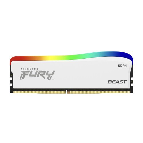 RAM памет DDR4 PC 16GB 3600MHz, Kingston FURY Beast White RGB PC4-28800 ...