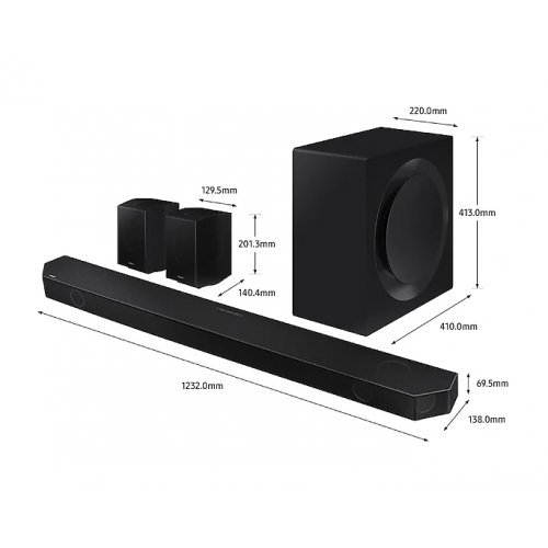Samsung HW-Q990B Soundbar 656 Watts 11.1.4ch, Wireless Dolby Atmos, Q ...