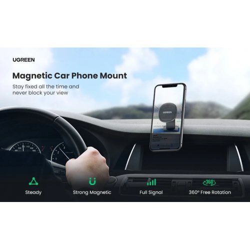 Ugreen магнитна стойка за телефон за кола Magnetic Car Phone Holder LP292 - 80785