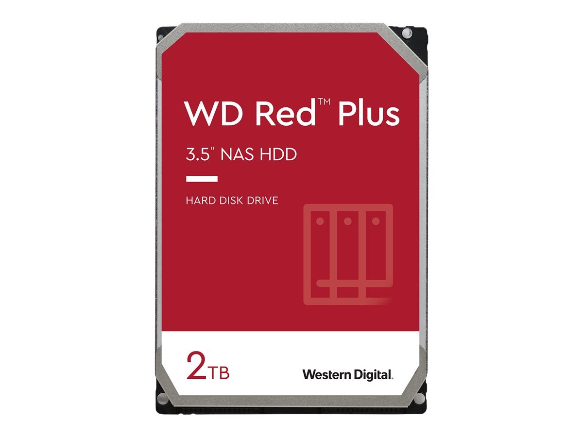 Твърд диск Western Digital Red Plus 2TB SATA 6Gb/s 5400rpm 128MB Bulk ...