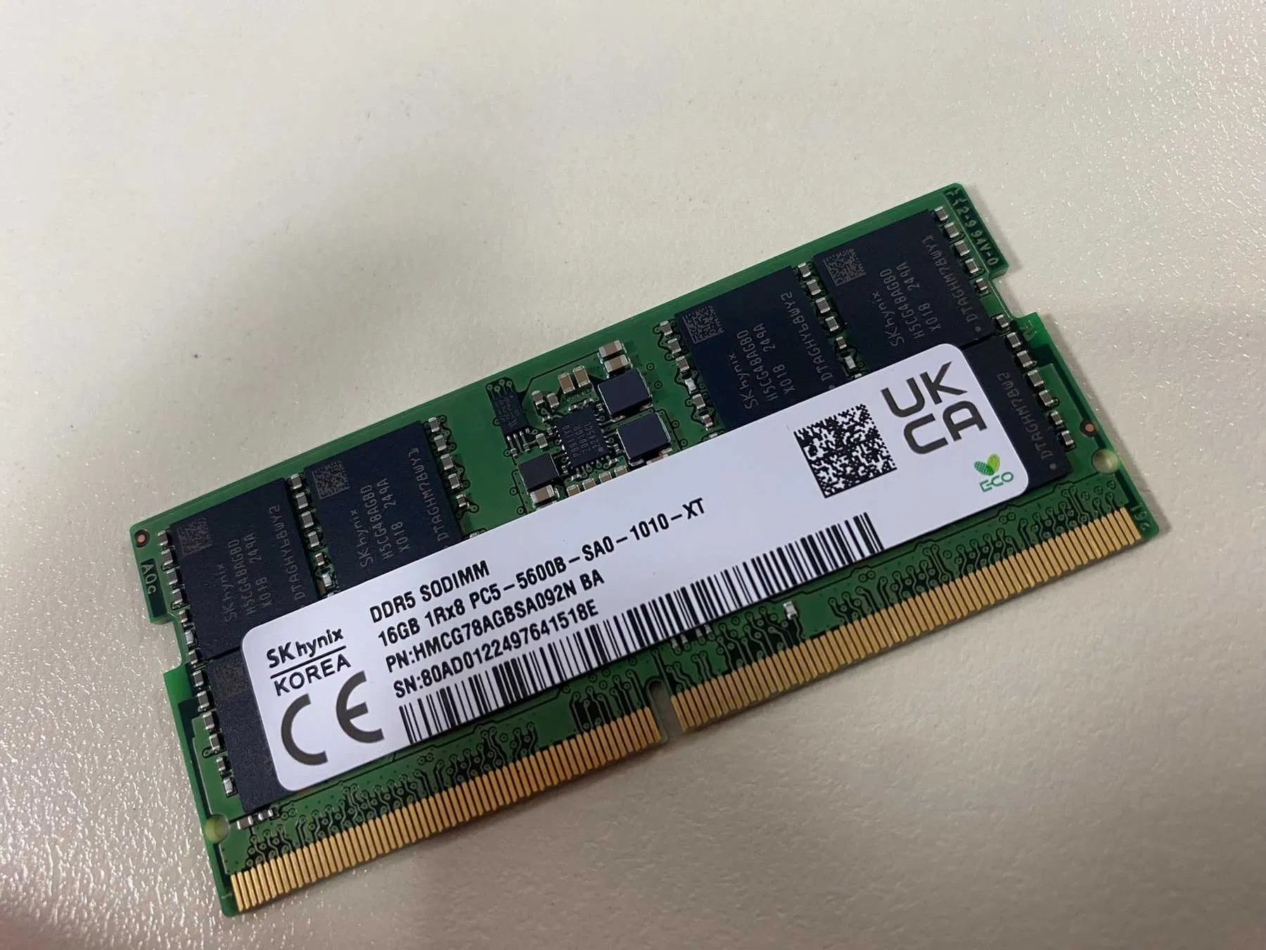 RAM памет DDR5 SODIMM 16GB 5600Mhz Micron/Hynix