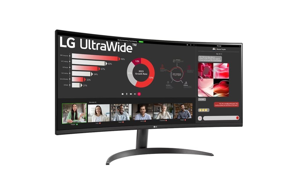 Монитор LG 34WR50QC-B, 34" UltraWide AG , Curved 21:9 VA Panel, 5ms ...