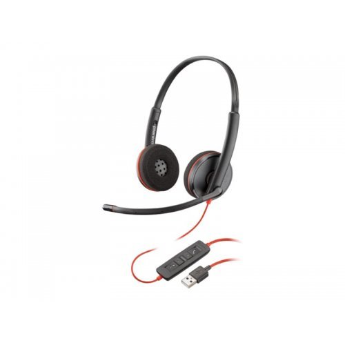 Колцентър слушалка HP Poly Blackwire 3220 Stereo USB-A Headset Bulk