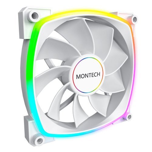 Охлаждане Montech RX140 PWM, REVERSE Fan, 140mm, ARGB, White