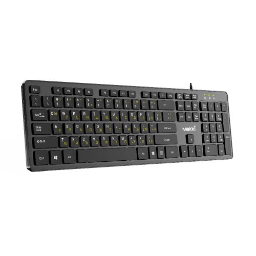 Клавиатура Makki Keyboard USB BG - Low profile Chocolate - KB-C14 Black