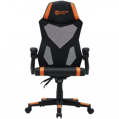 Геймърски стол CANYON gaming chair Flow MCH01 Mesh Black Orange