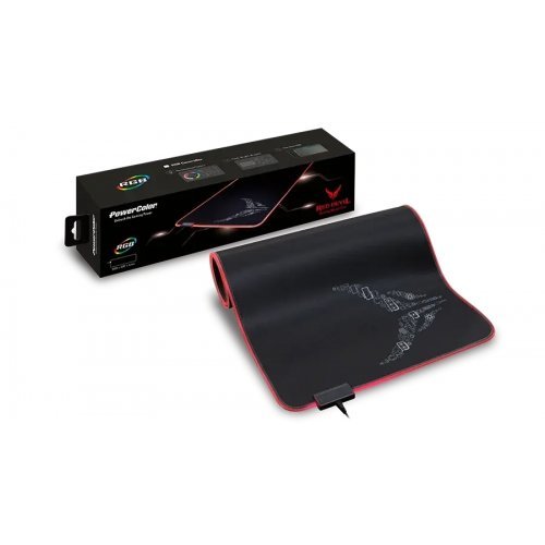 Подложка за мишка PowerColor Red Devil RGB - XL, MPDR-1000